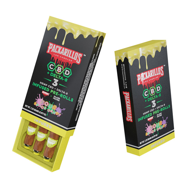 Packarillos Delta 8 Pre-Rolls by Packwoods | 3 Count | Delta 8 Resellers