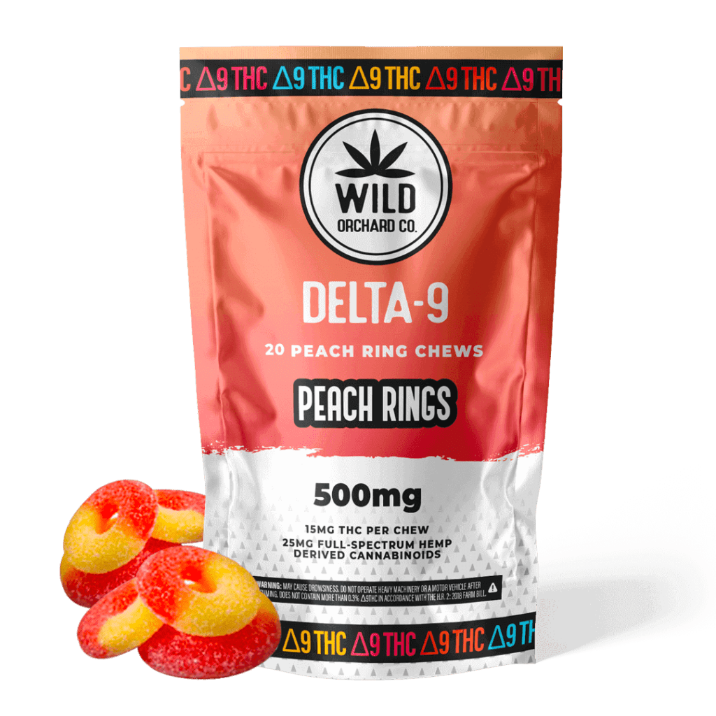 Wild Orchard Delta 9 Peach Ring Edibles | Delta 8 Resellers