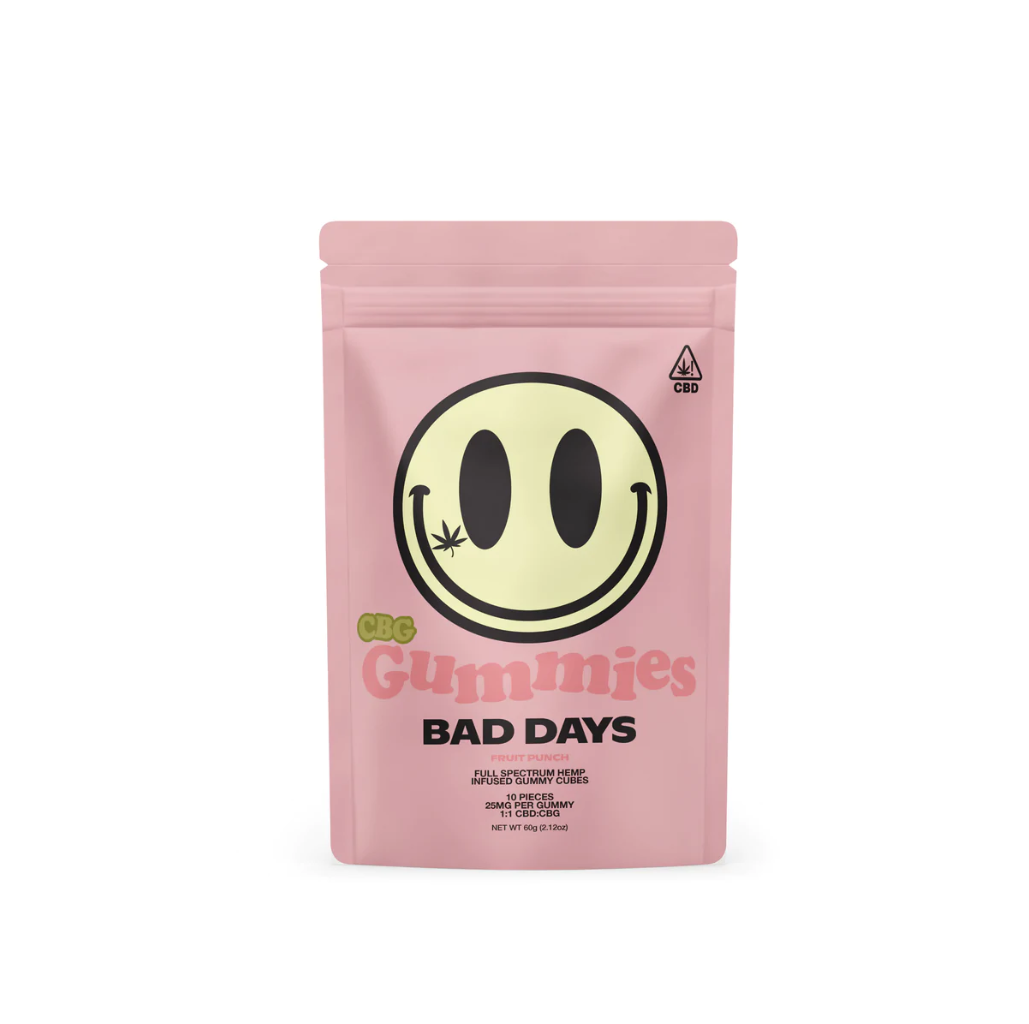 Bad Days Broad Spectrum CBD + CBG Gummies | 500mg - Delta 8 Resellers