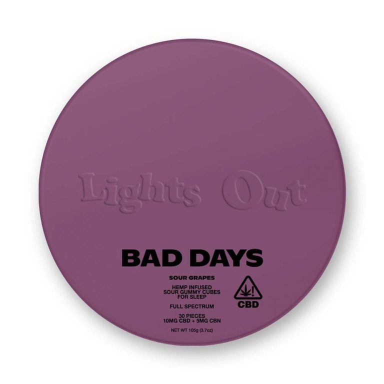 Bad Days Lights Out Gummies | CBD + CBN | Delta 8 Resellers