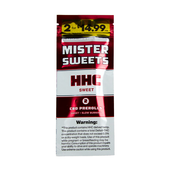 Mister Sweets HHC Pre Rolls | 2 Pack | Delta 8 Resellers