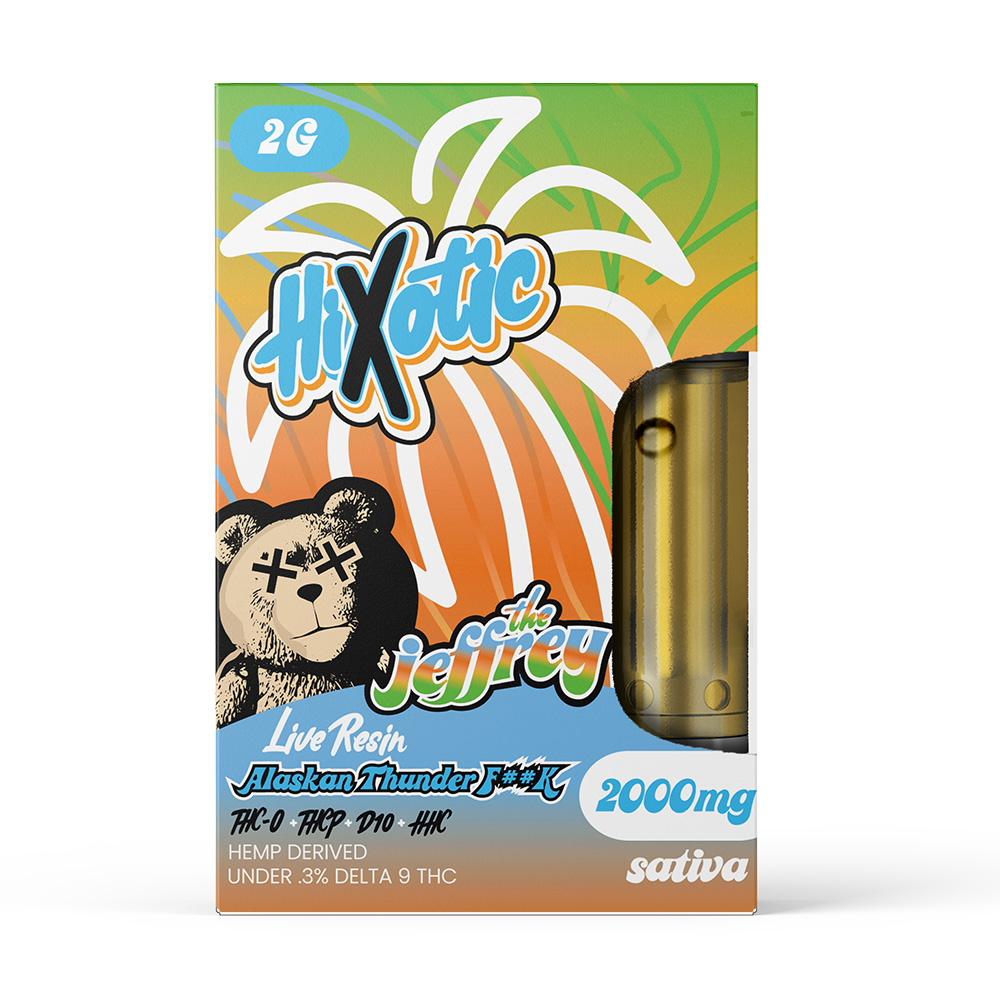 HiXotic The Jeffrey Cartridges | 2g | Delta 8 Resellers