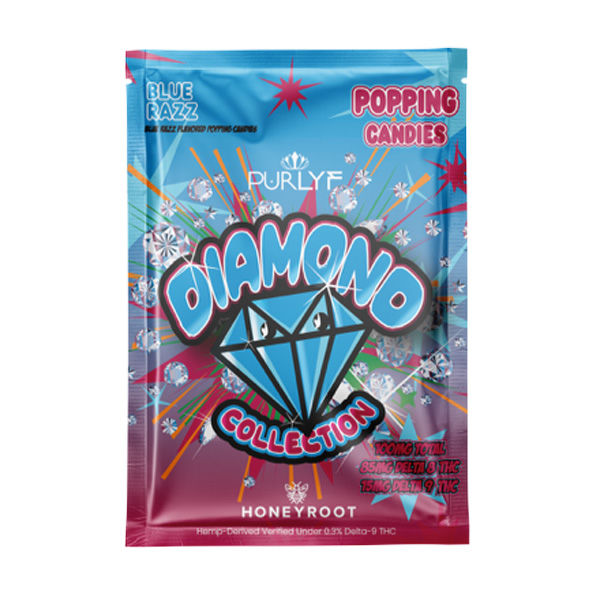 Purlyf Diamond Collection Popping Candies | 100mg | Delta 8 Resellers