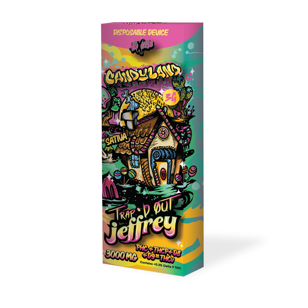 HiXotic Trap'd Out Jeffrey Disposables | 3g | Delta 8 Resellers