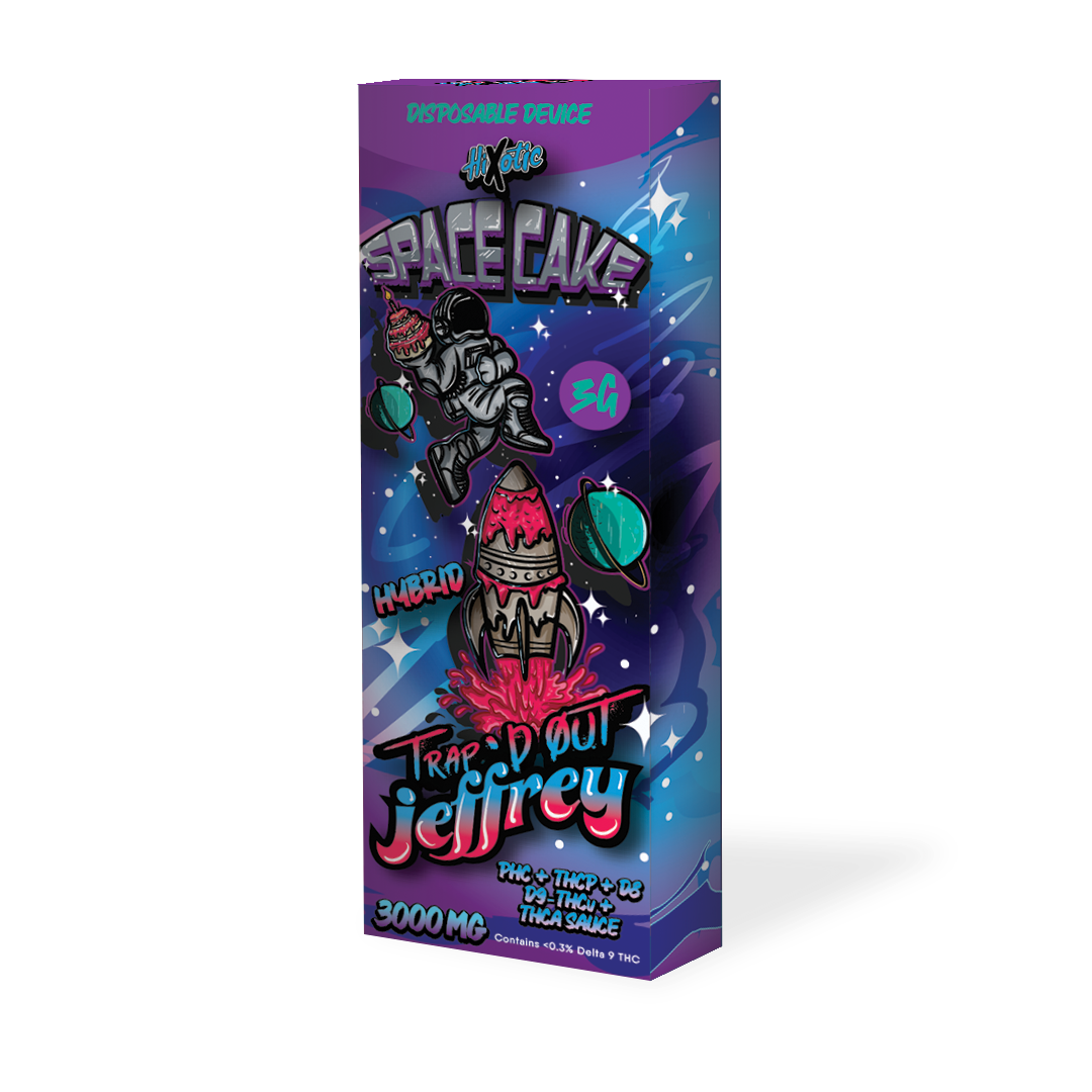 HiXotic Trap'd Out Jeffrey Disposables | 3g | Delta 8 Resellers