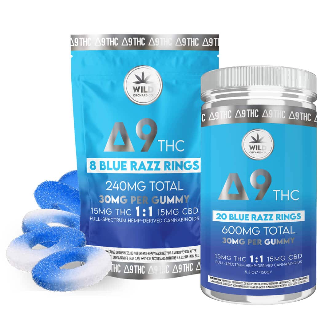Wild Orchard Delta-9 Blue Razz Rings | Delta 8 Resellers