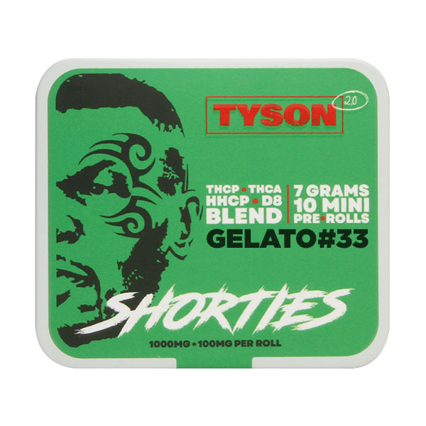 Tyson 2.0 THC-P Blend Shorties Mini Pre-Rolls | 10 Count - Delta 8 ...
