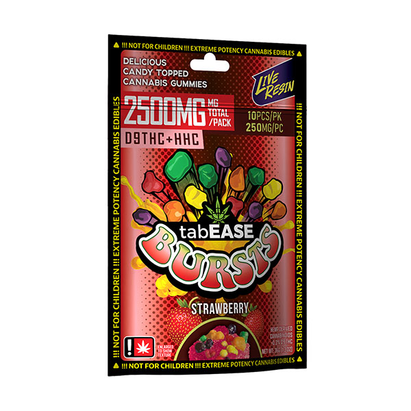Tab Ease D9/HHC Gummy Bursts | 2500mg - Delta 8 Resellers