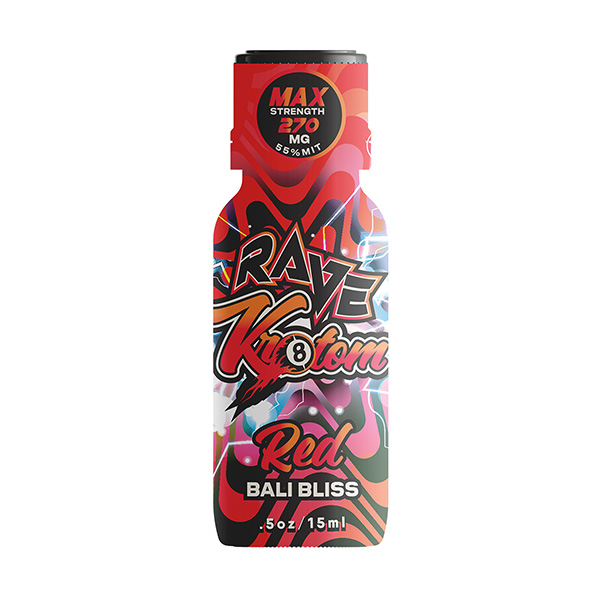 Purlyf Rave Kratom Red Bali Bliss Shot | 15ml - Delta 8 Resellers