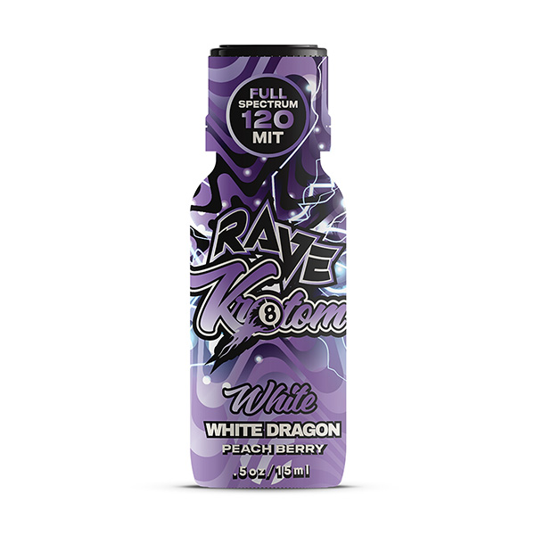 Purlyf Rave Kratom White Dragon Shot | 15ml - Delta 8 Resellers