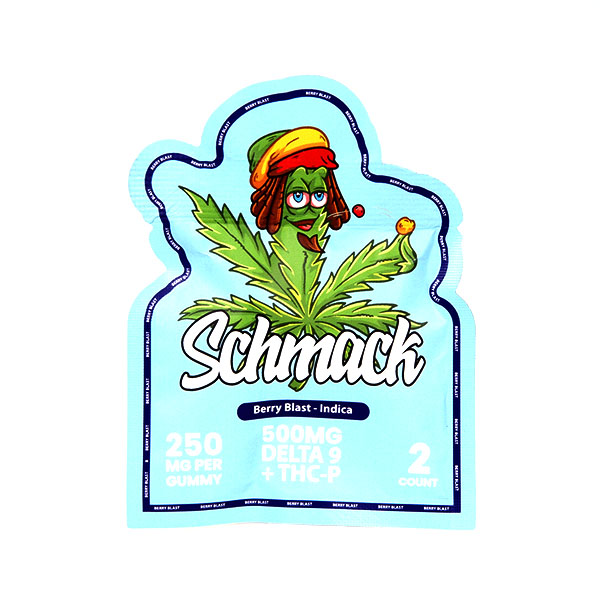 Schmack D9/THC-P Gummies 500mg | 2 Count - Delta 8 Resellers