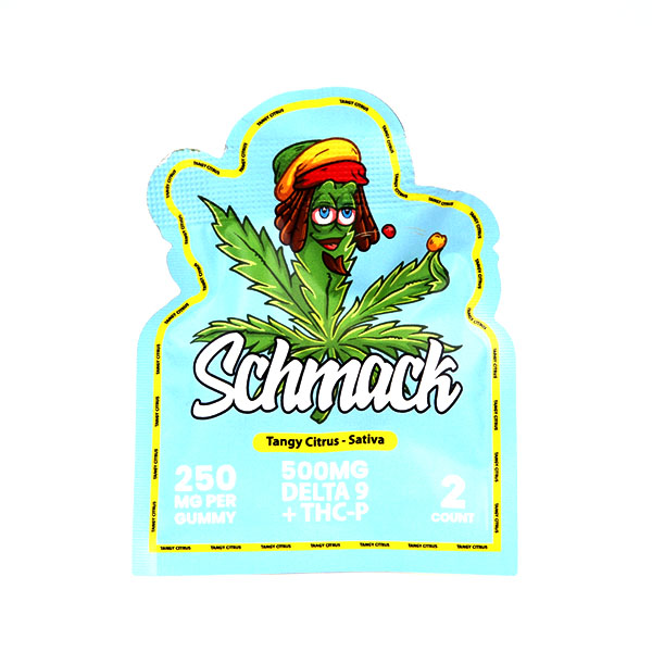 Schmack D9/THC-P Gummies 500mg | 2 Count - Delta 8 Resellers