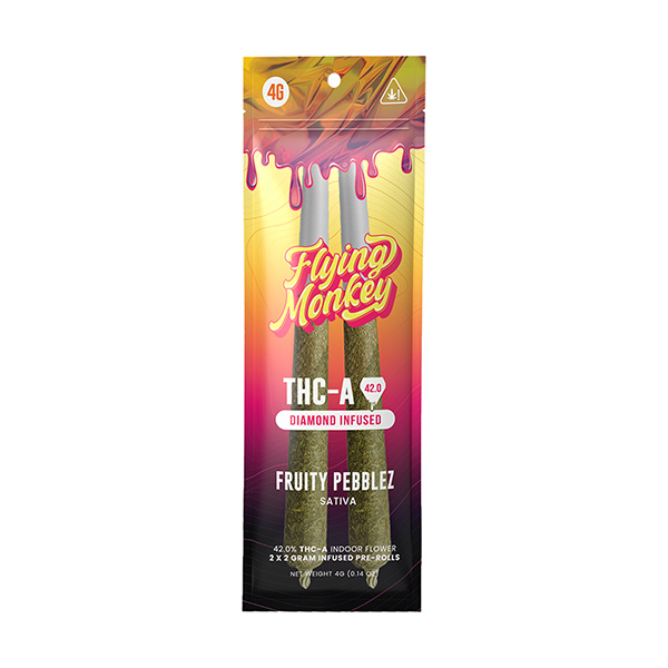 Flying Monkey THC-A Diamond Infused Pre-Roll | 4g - Delta 8 Resellers