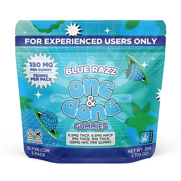 Elyxr One and Done Gummies | (5ct) 750mg | Delta 8 Resellers