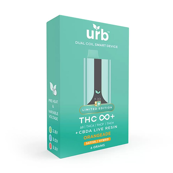 URB THC Infinity + Disposable Vape | 6g | Delta 8 Resellers