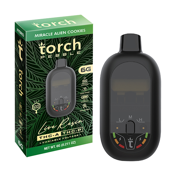 Torch Pebble Live Rosin Disposable | 6g | Delta 8 Resellers