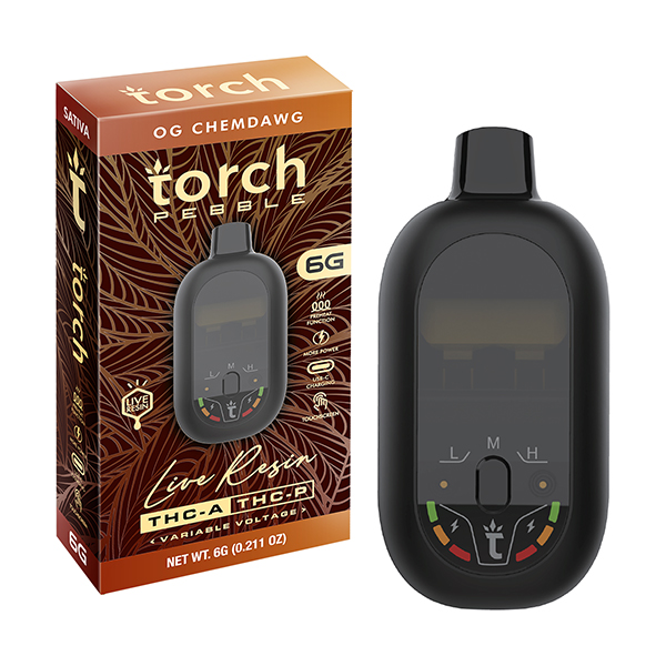 Torch Pebble Live Rosin Disposable | 6g | Delta 8 Resellers