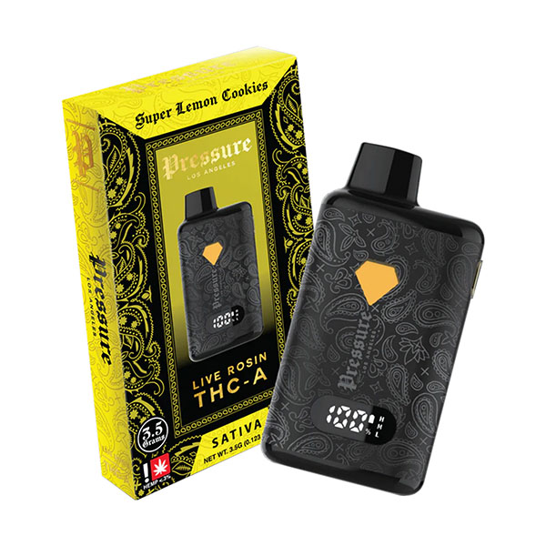 Pressure LA THC-A Live Rosin Disposables | 3.5g | Delta 8 Resellers