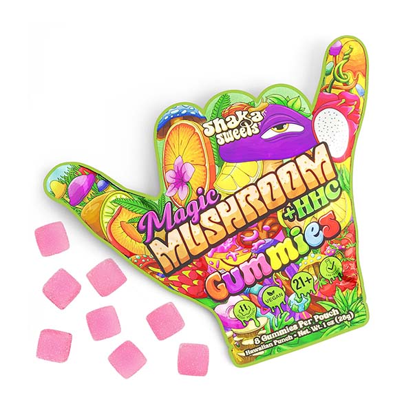 Shaka Sweets Magic Mushroom + Hemp Gummies | 8cnt | Delta 8 Resellers