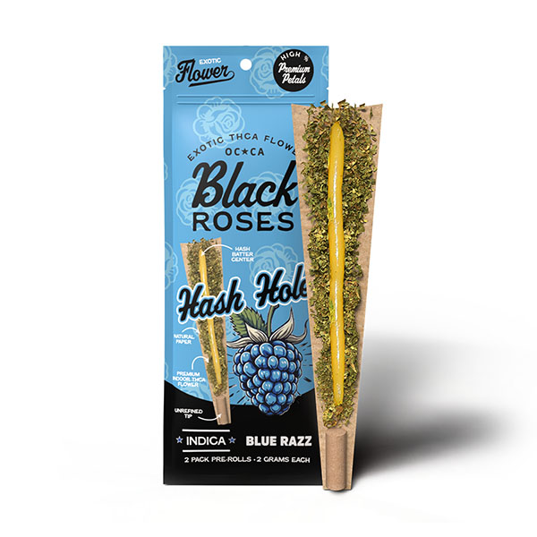 Black Roses Hash Hole Pre-Rolls | (2ct) 4g | Delta 8 Resellers