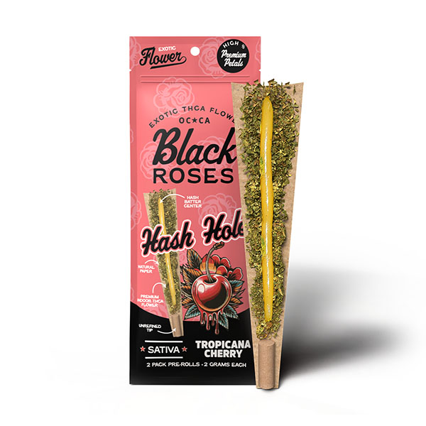 Black Roses Hash Hole Pre-Rolls | (2ct) 4g | Delta 8 Resellers