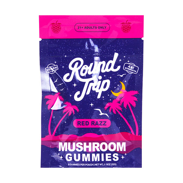 Round Trip Mushroom Gummies | 8 Count | Delta 8 Resellers