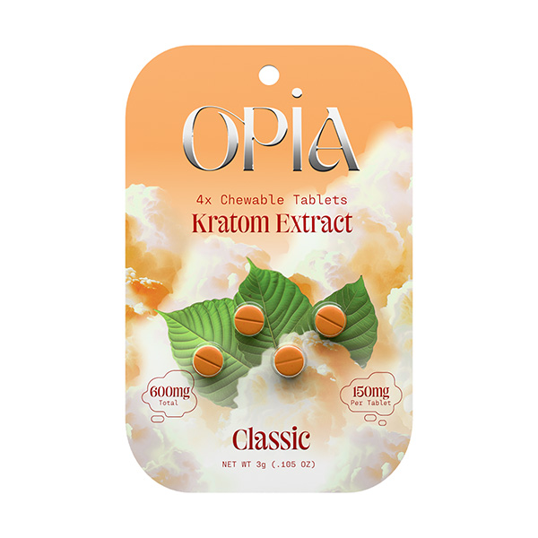 Opia Kratom Tablets | (4ct) 600mg | Delta 8 Resellers