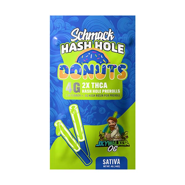 Schmack Donuts THCA Hash Hole Pre-Rolls | (2ct) 4g | Delta 8 Resellers