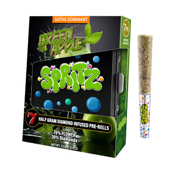 Spritz THCA Diamond Infused Pre-Rolls | (7ct) 3.5g | Delta 8 Resellers