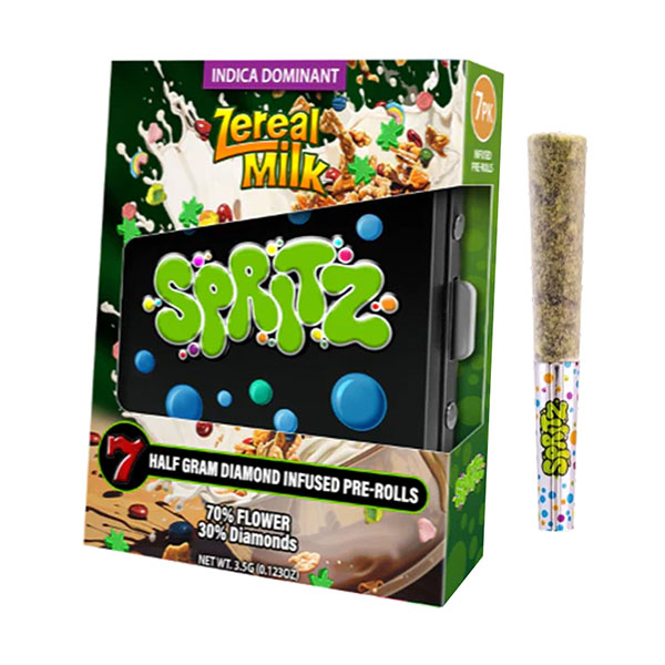 Spritz THCA Diamond Infused Pre-Rolls | (7ct) 3.5g | Delta 8 Resellers