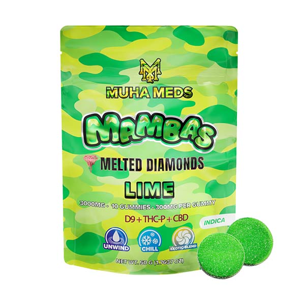 Muha Meds Mambas Melted Diamonds Gummies | (10ct) 3000mg | Delta 8 ...
