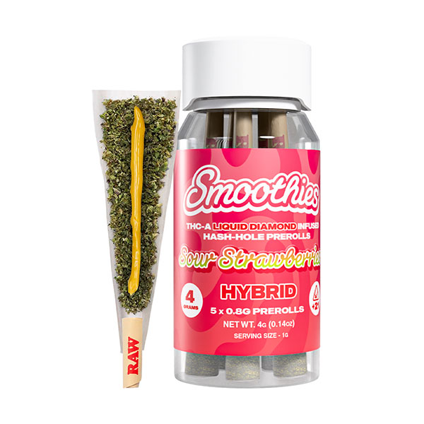 Smoothies THC-A Hash Hole Pre-Rolls | (5ct) 4g | Delta 8 Resellers